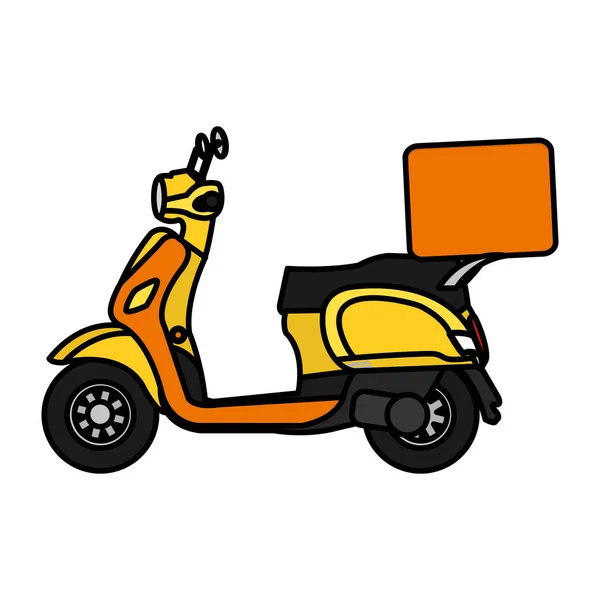 Grunge Delivery Motorcycle Transport Package Service Vector ...