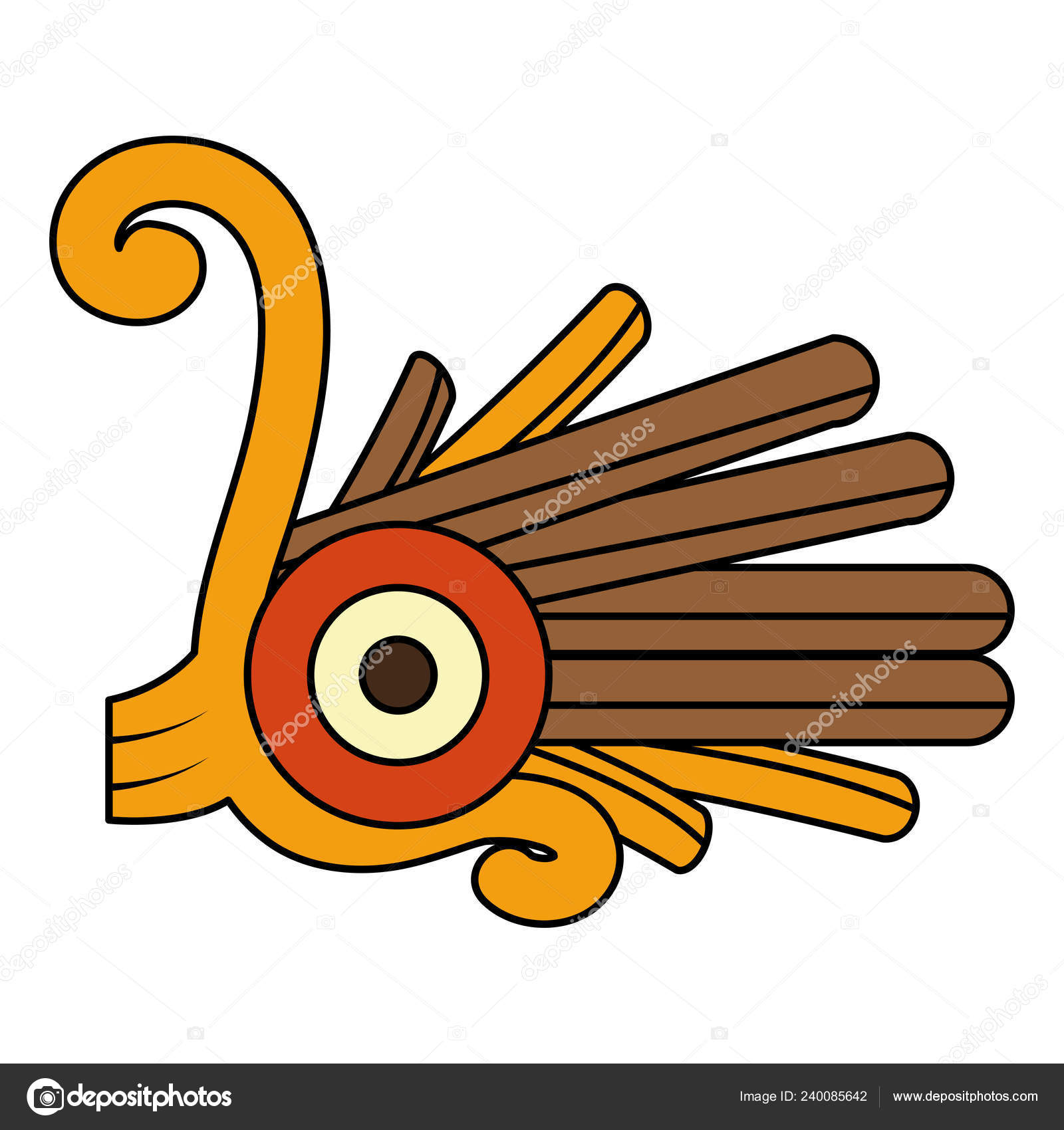 Cor Indígena Alt Cultura Nativa Símbolo Vetor Ilustração Vetor de stock ...