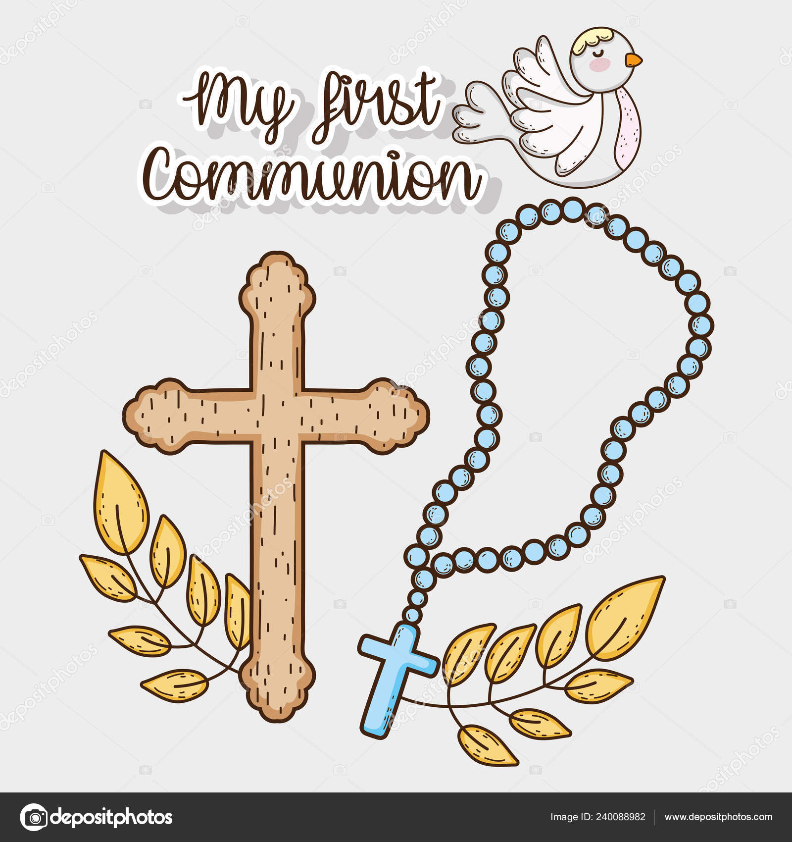 Clipart De Cruz De Comunión