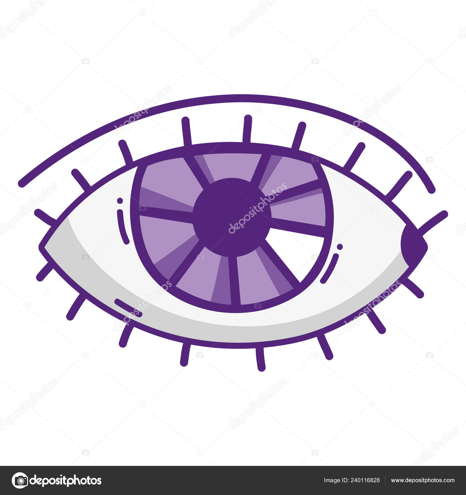 Human Eye Optical Vision Icon Vector Illustration Stock Vector Image by ...