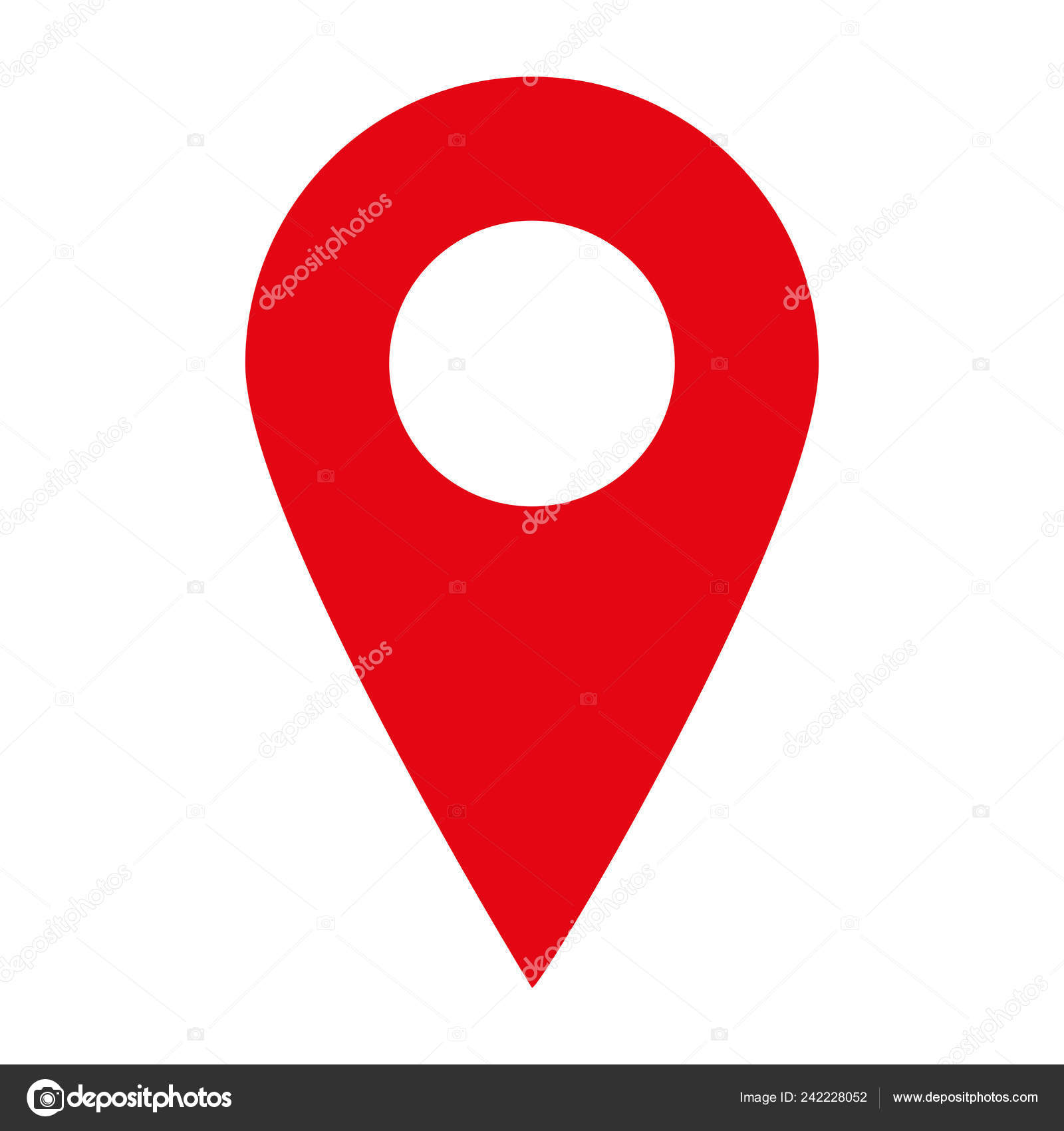 Location Symbol Map Geography Direction Vector Illustration Stock ...