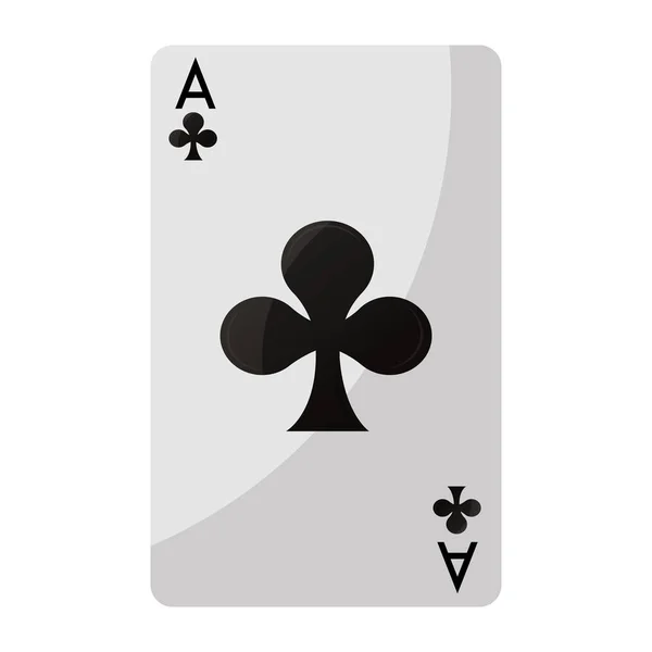 Degraded Line Clover Poker Card Game Vector Illustration Stock Vector ...