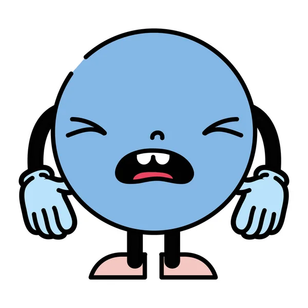 Pity Emoji Character Arms Legs Vector Illustration Stock Vector Image ...