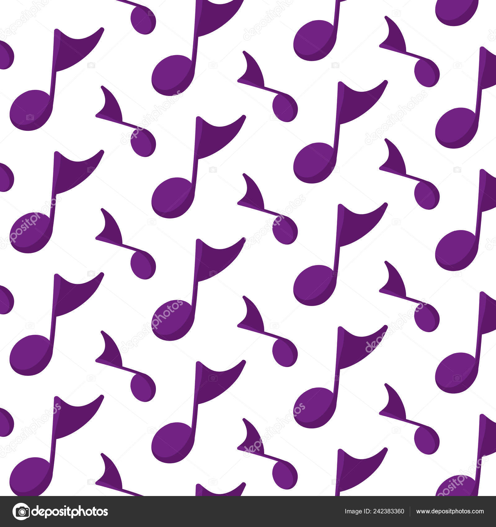 Musical Quaver Note Sign Background Vector Illustration Stock Vector by ...