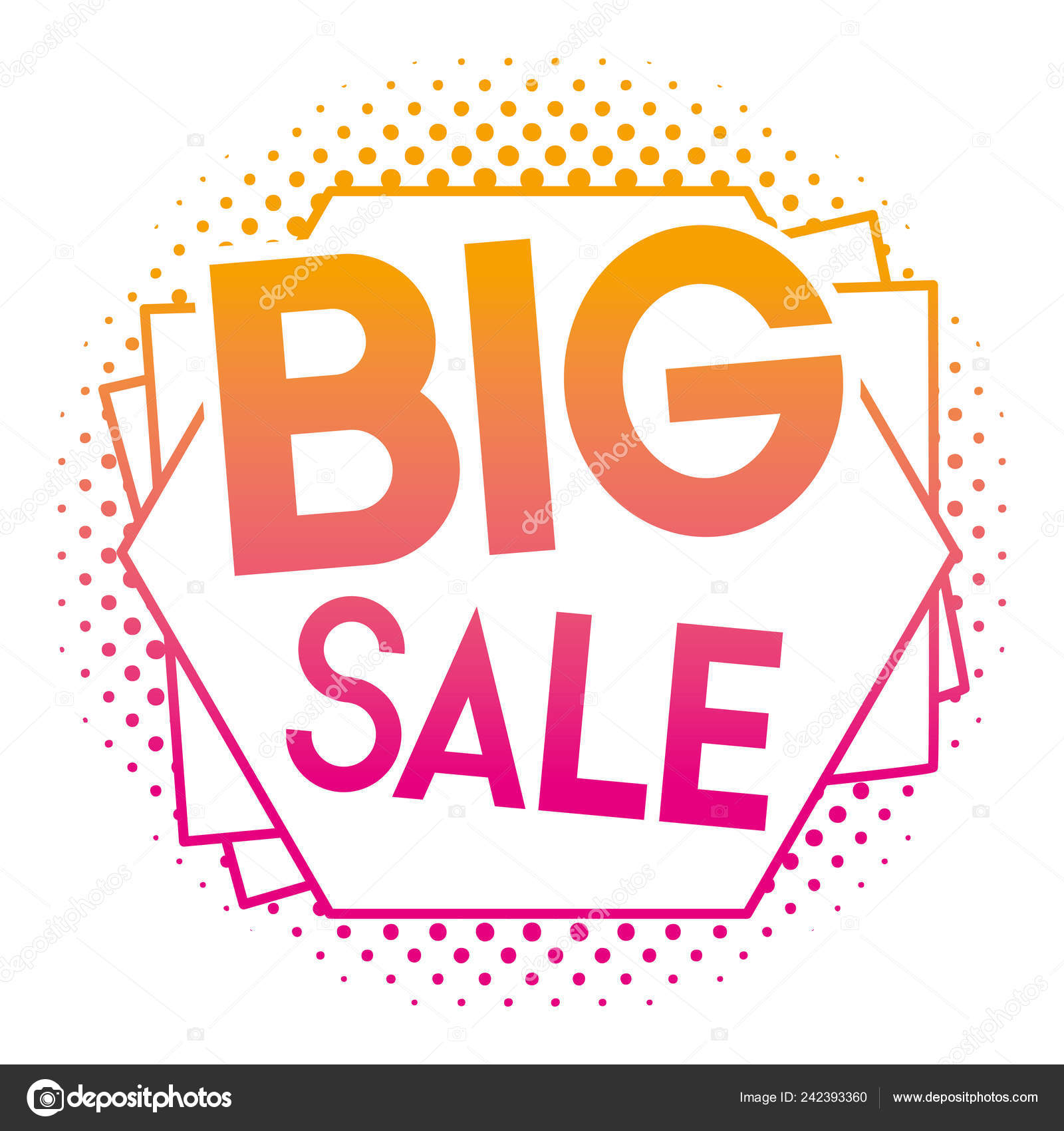 Degraded Line Special Big Offer Sale Label Vector Illustration Stock Vector by ©stockgiu 242393360