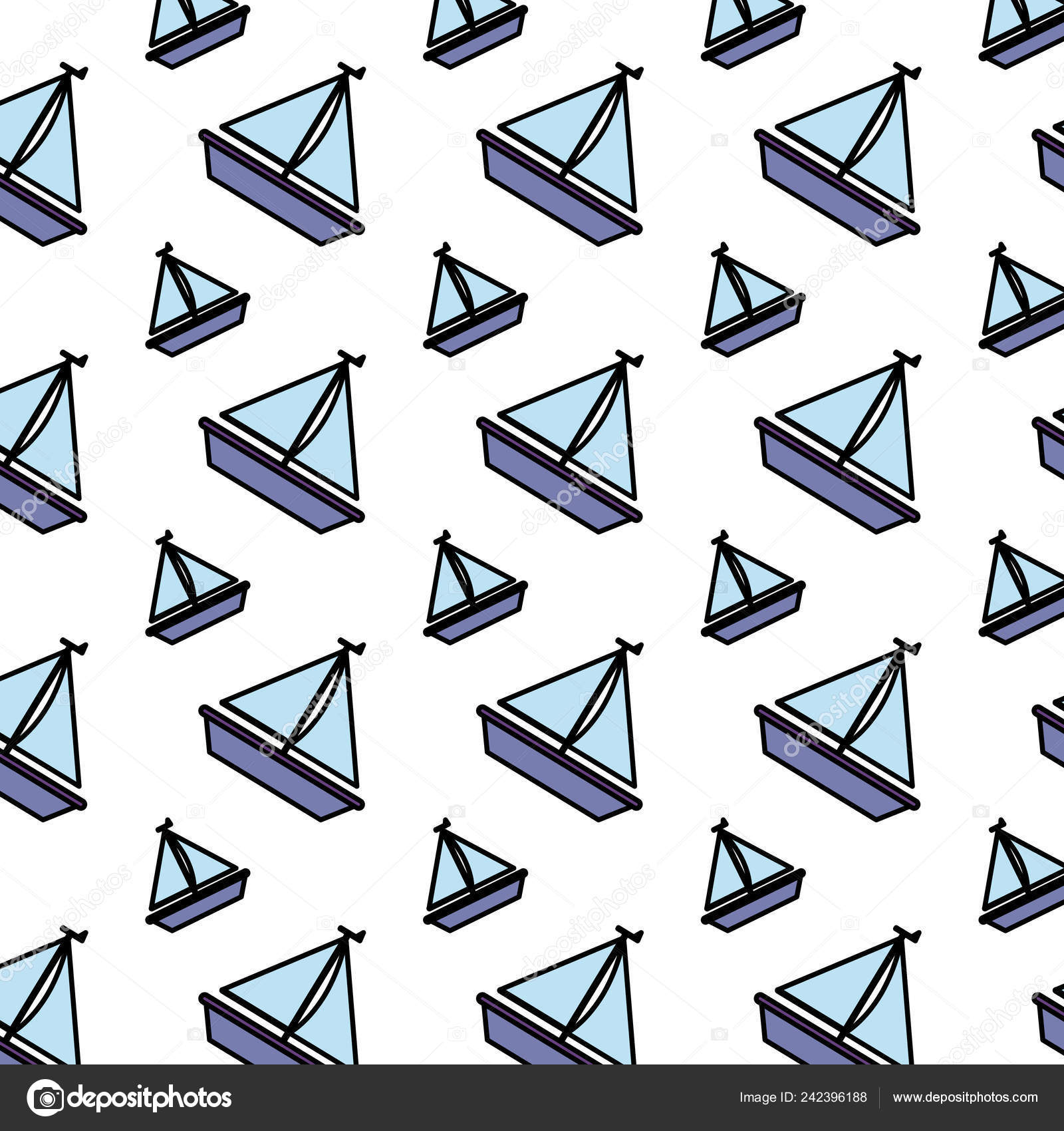 Color Ship Transport Sea Vehicle Background Vector Illustration Stock ...