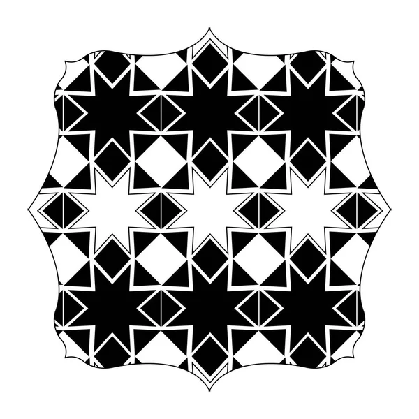 Quadrate Pattern Shapes Graphic Background Design Vector Illustration ...