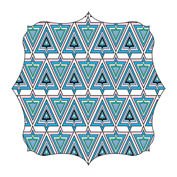 Quadrate Pattern Shapes Graphic Background Design Vector Illustration ...