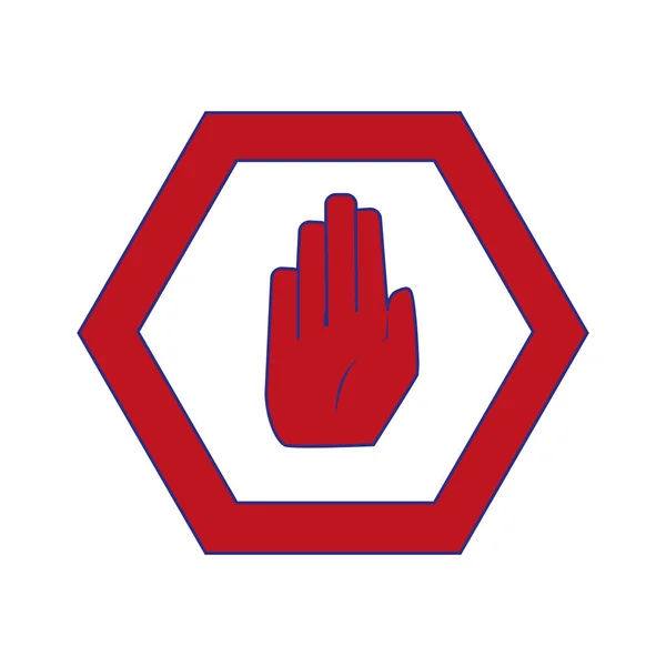 Colorful Warning Metal Notices Stop Sign Vector Illustration Stock ...