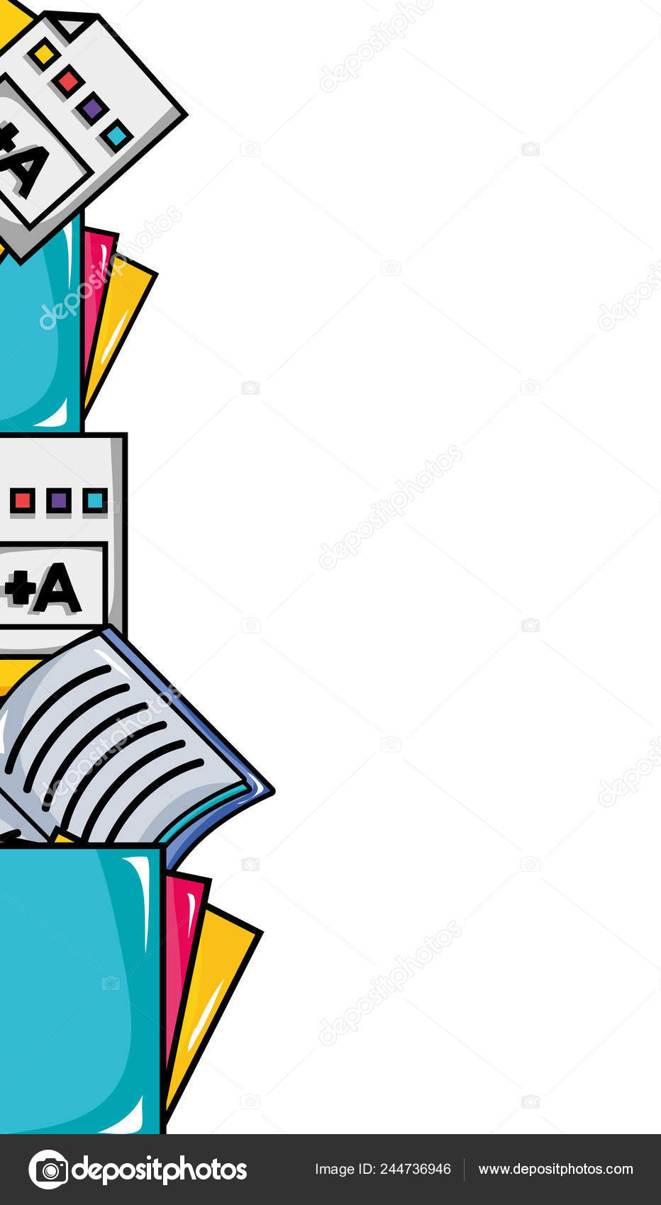 School Tools Education Background Design Vector Illustration Stock ...