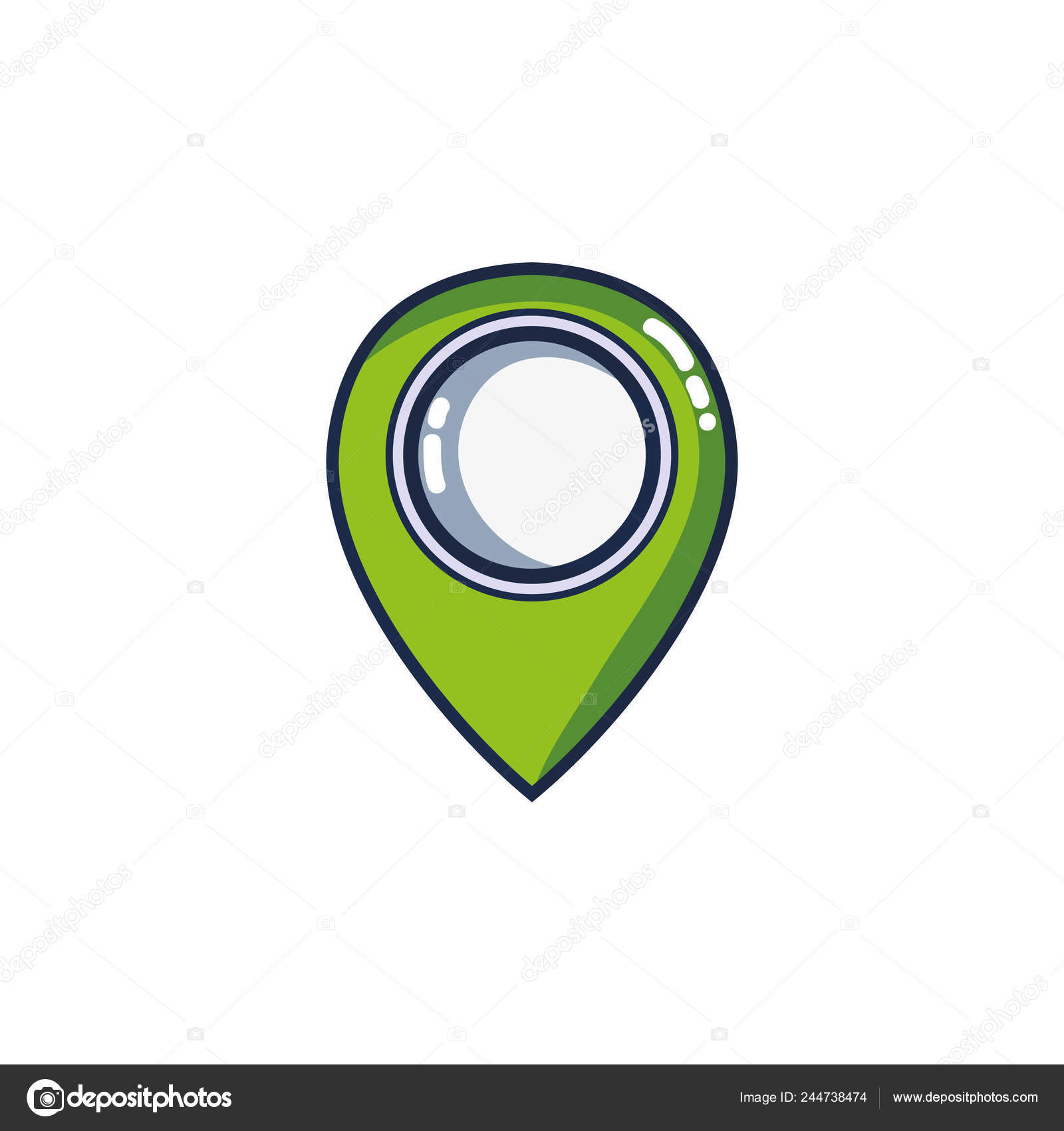 Location Symbol Destination Travel Explore Vector Illustration Stock ...