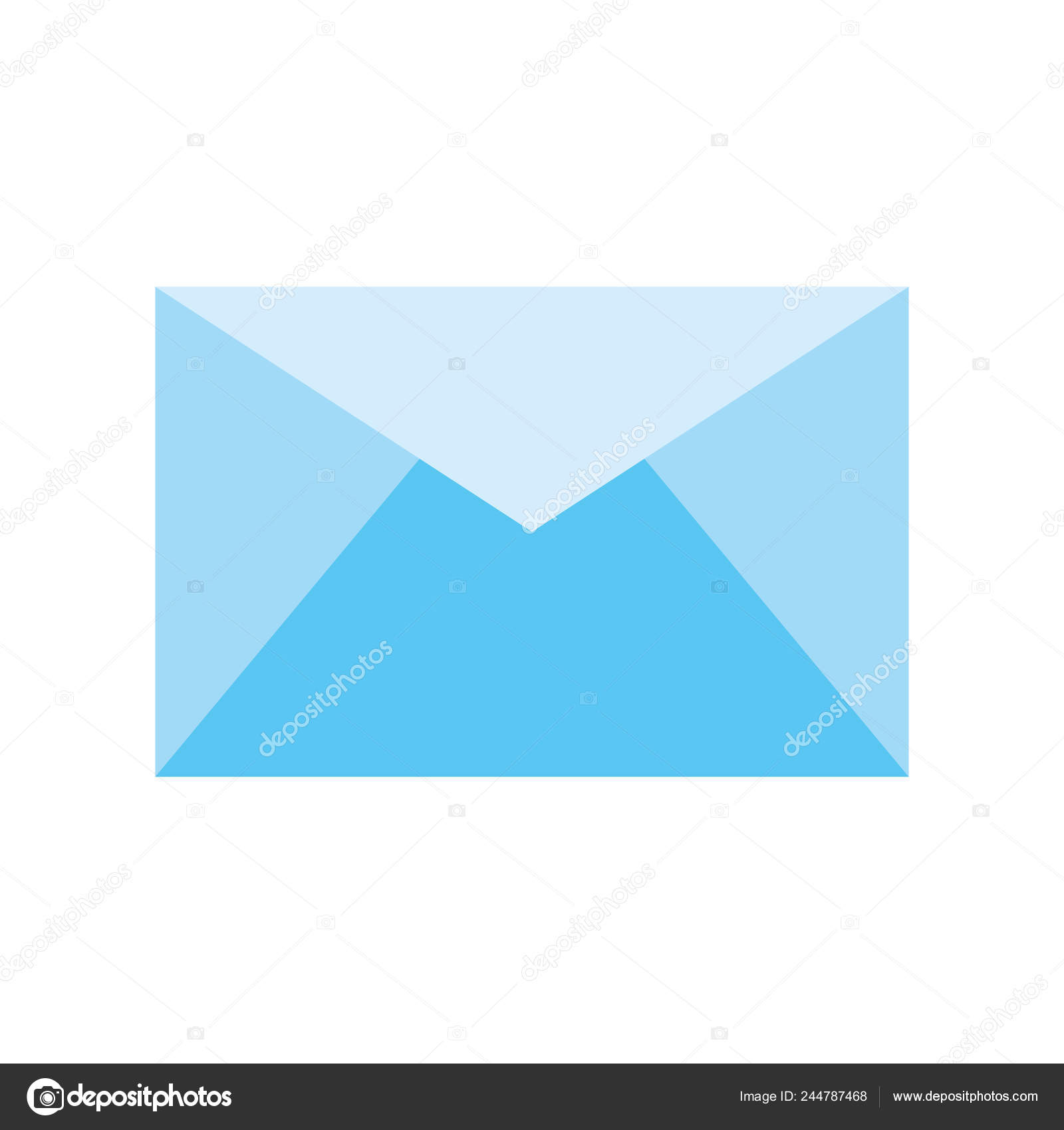 Colorful Mail Letter Message Text Design Vector Illustration Stock ...