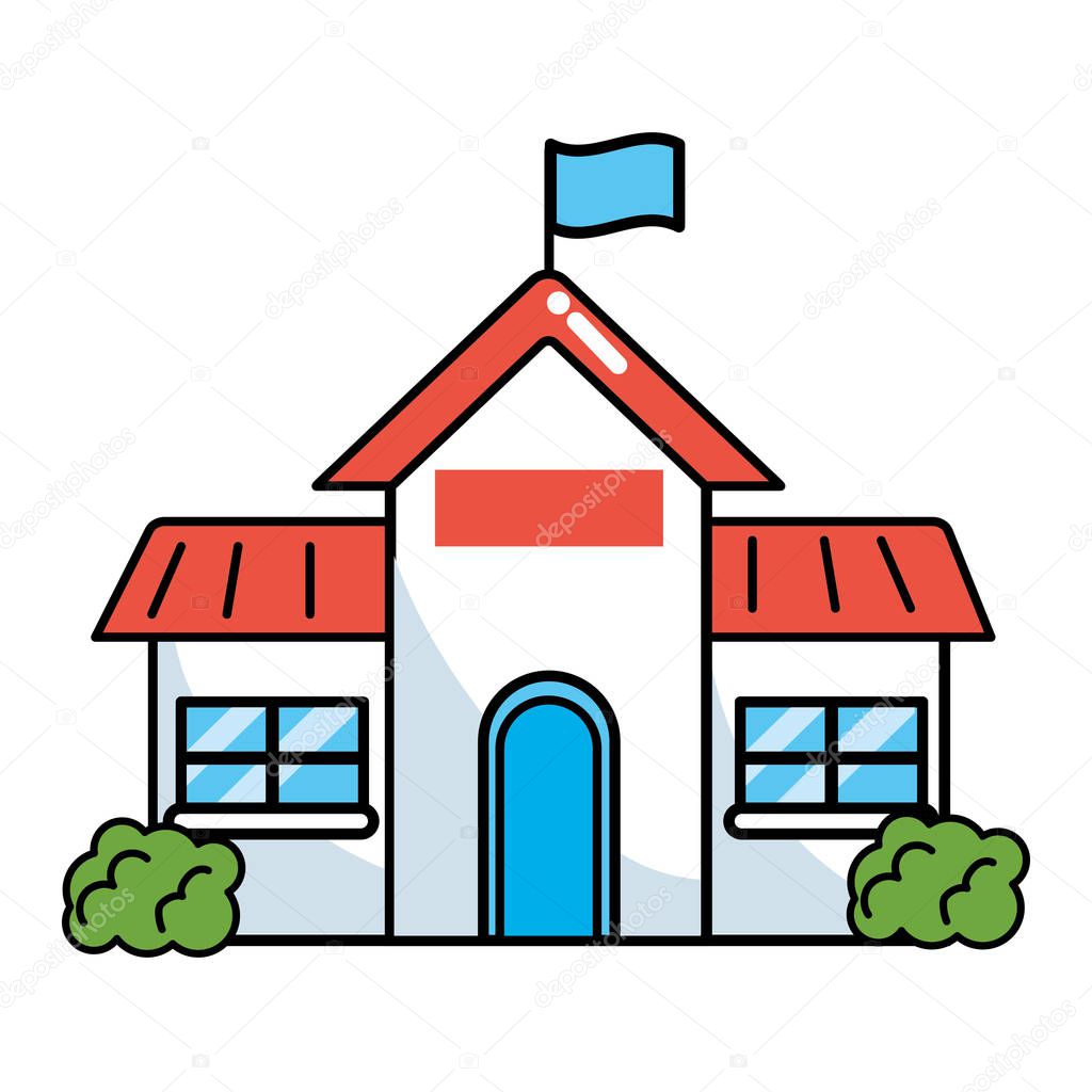 Dibujos Animados De Escuela Primaria Niños De La Escuela De Dibujos