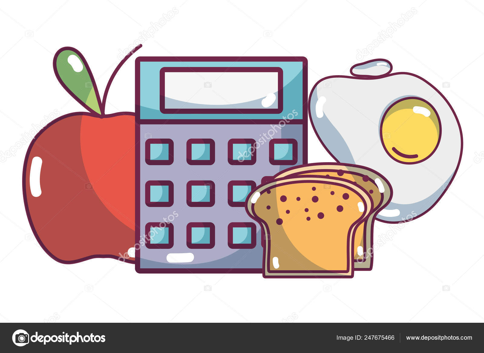 Supermarket products cartoon Stock Vector Image by ©stockgiu #247675466