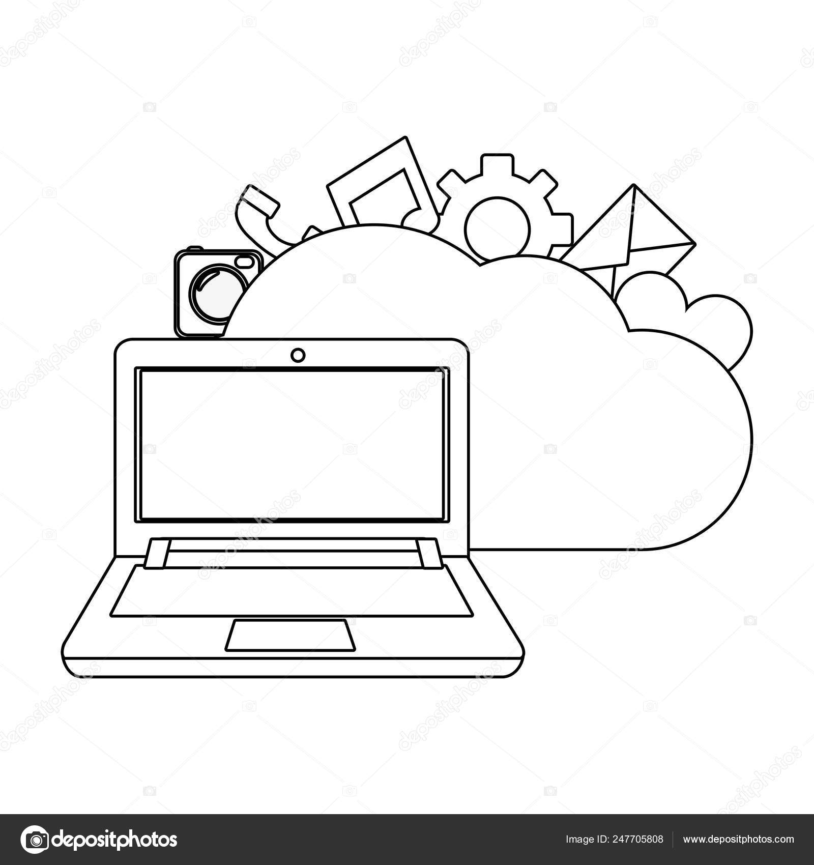 Tecnología informática dibujos animados Vector de stock por ©stockgiu ...