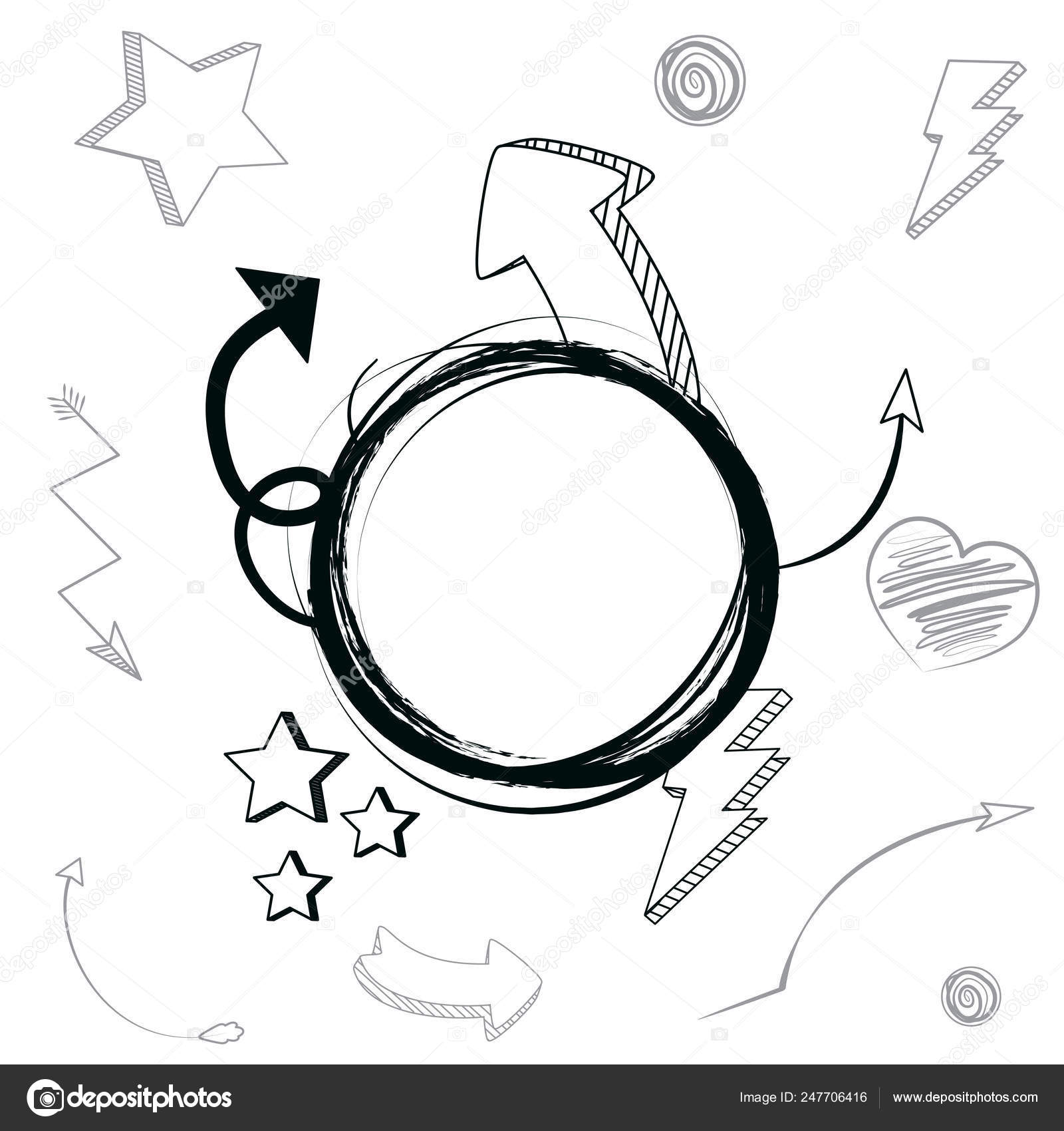 Hand draw elements cartoons Stock Vector Image by ©stockgiu #247706416