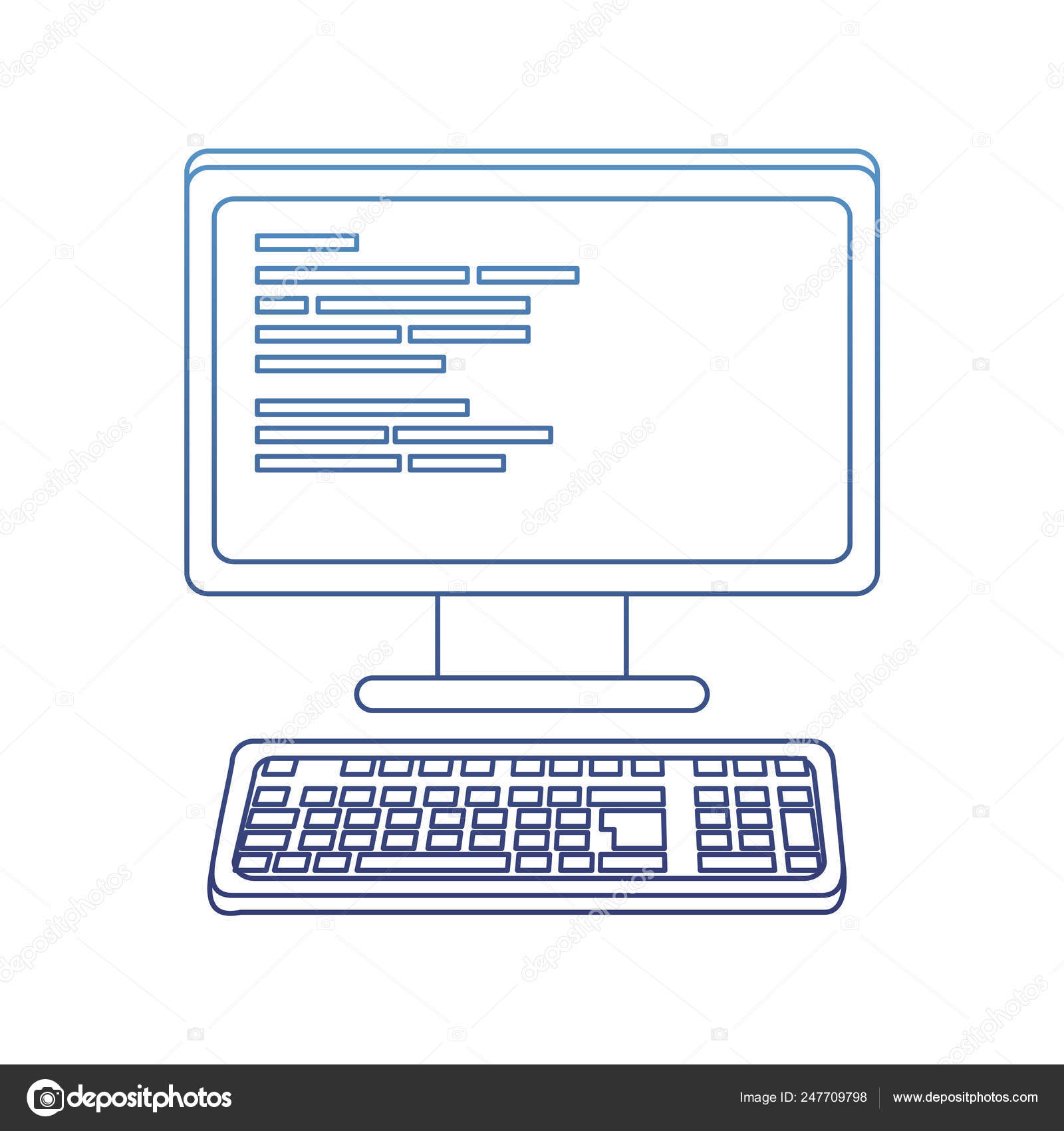 Degraded outline computer programming code web technology Stock Vector Image by ©stockgiu #247709798