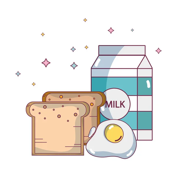 Breakfast food cartoons Stock Vector Image by ©stockgiu #247754022