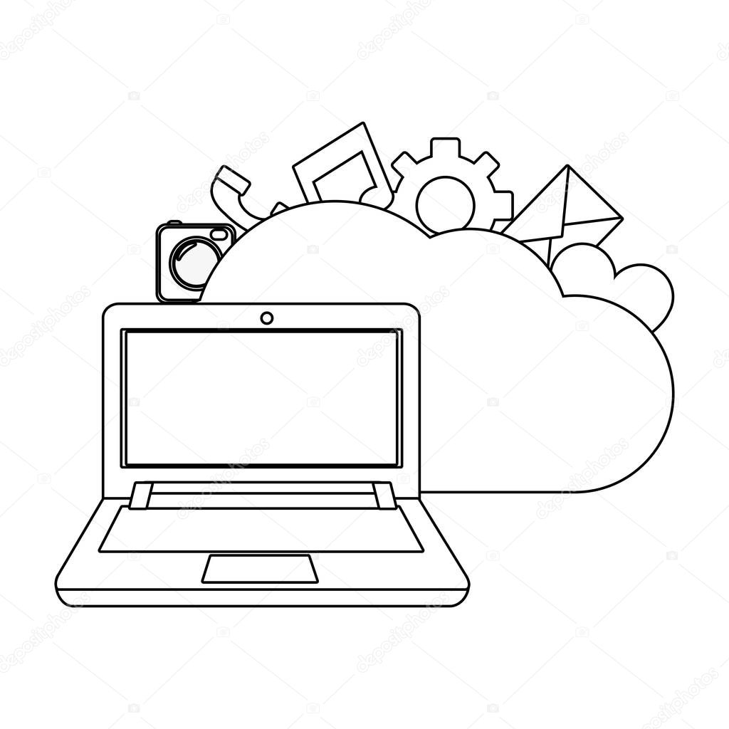 Tecnología informática dibujos animados Vector de stock por ©stockgiu ...