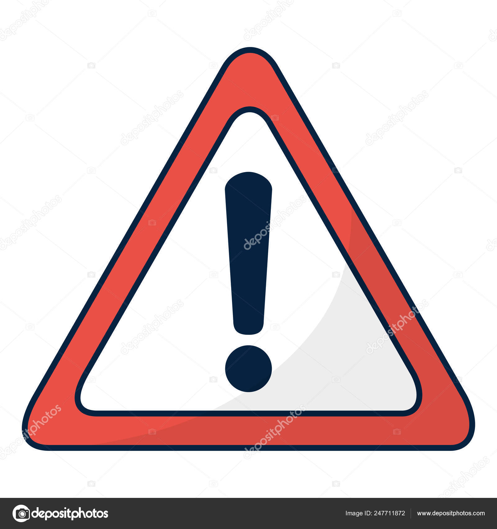 Signo de atención símbolo — Vector de stock © stockgiu #247711872