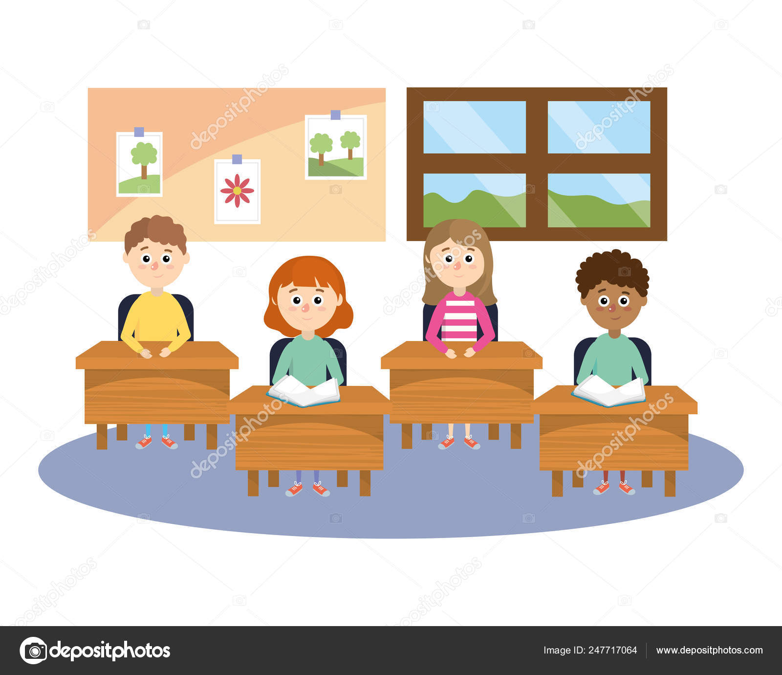 Dibujos animados de la escuela primaria Vector de stock por ©stockgiu ...