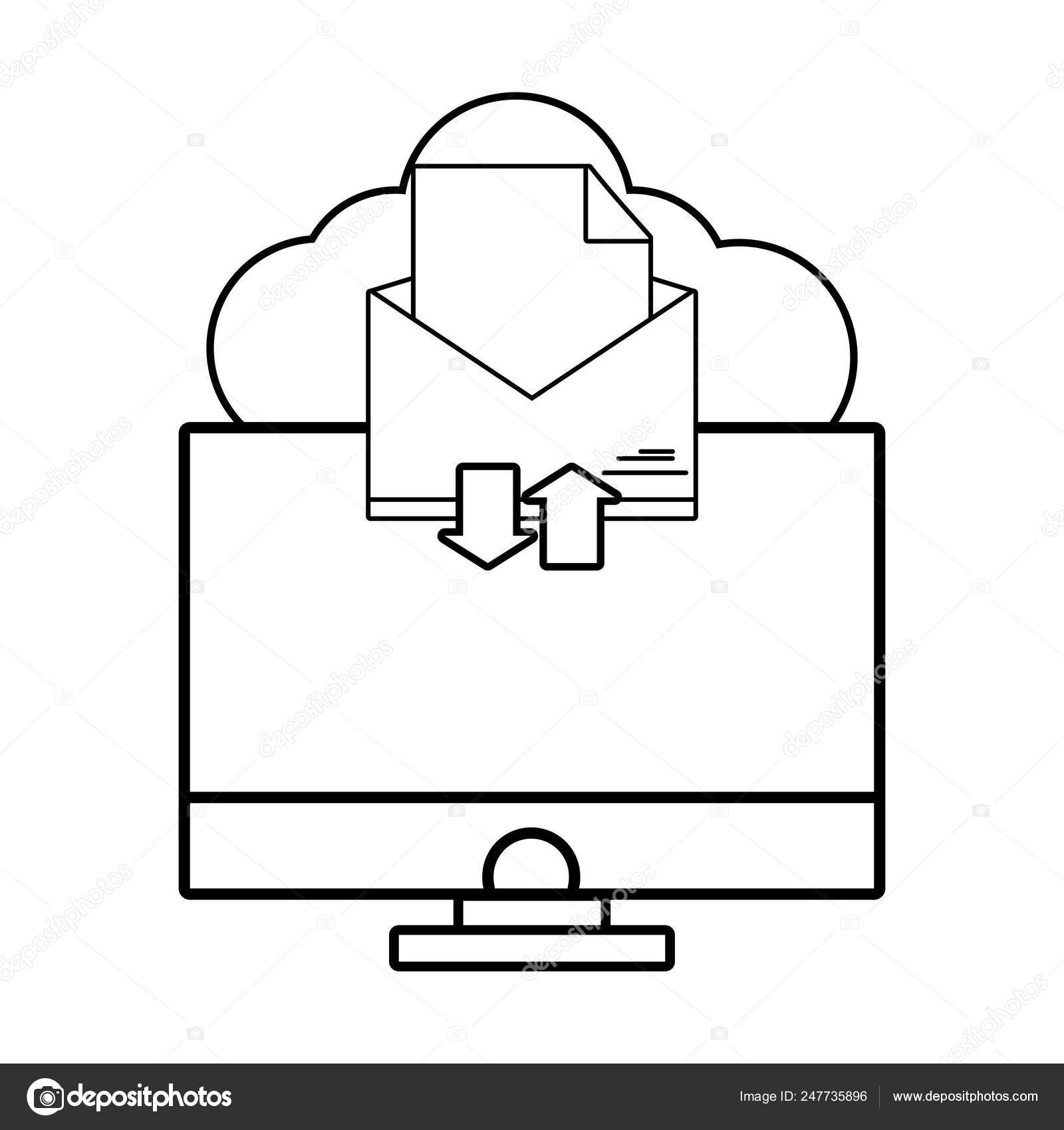 Tecnología informática dibujos animados Vector de Stock de ©stockgiu ...