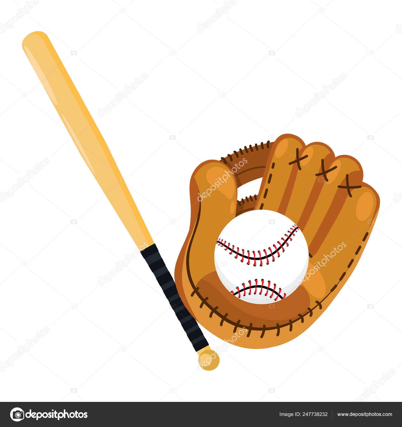 Baseball Glove Cartoon