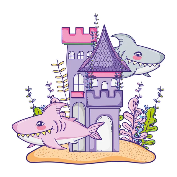 Undersea castle cartoon Stock Vector Image by ©stockgiu #247745488