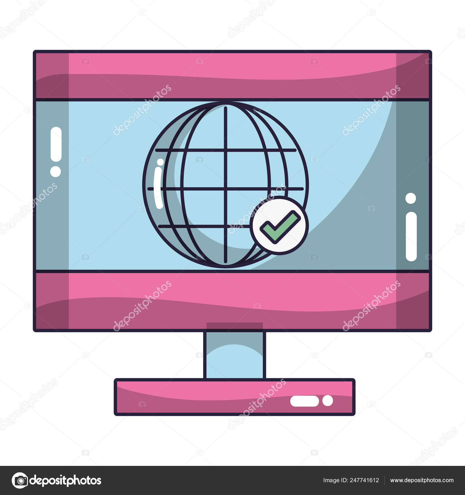 Tecnología informática dibujos animados vector, gráfico vectorial ...