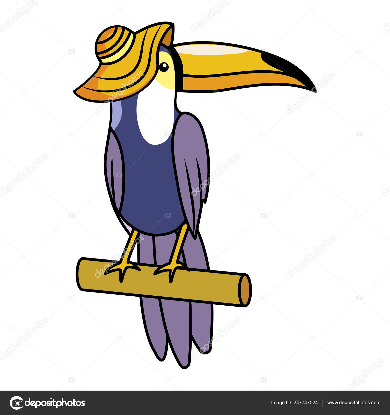 Cute tucano cartoon Stock Vector Image by ©stockgiu #247747024