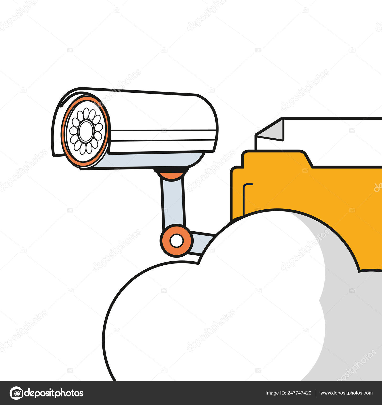 Security system cartoon Stock Vector by ©stockgiu 247747420