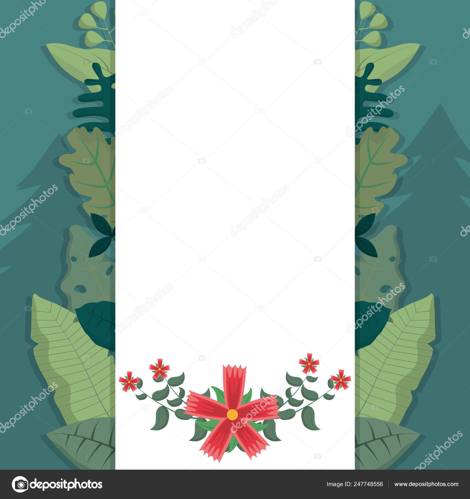 Forest blank frame Stock Illustration by ©stockgiu #247748556