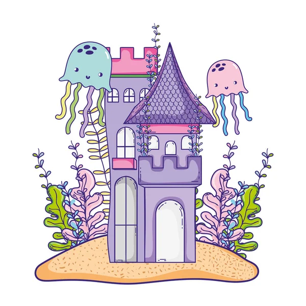 Undersea castle cartoon Stock Vector Image by ©stockgiu #247745488