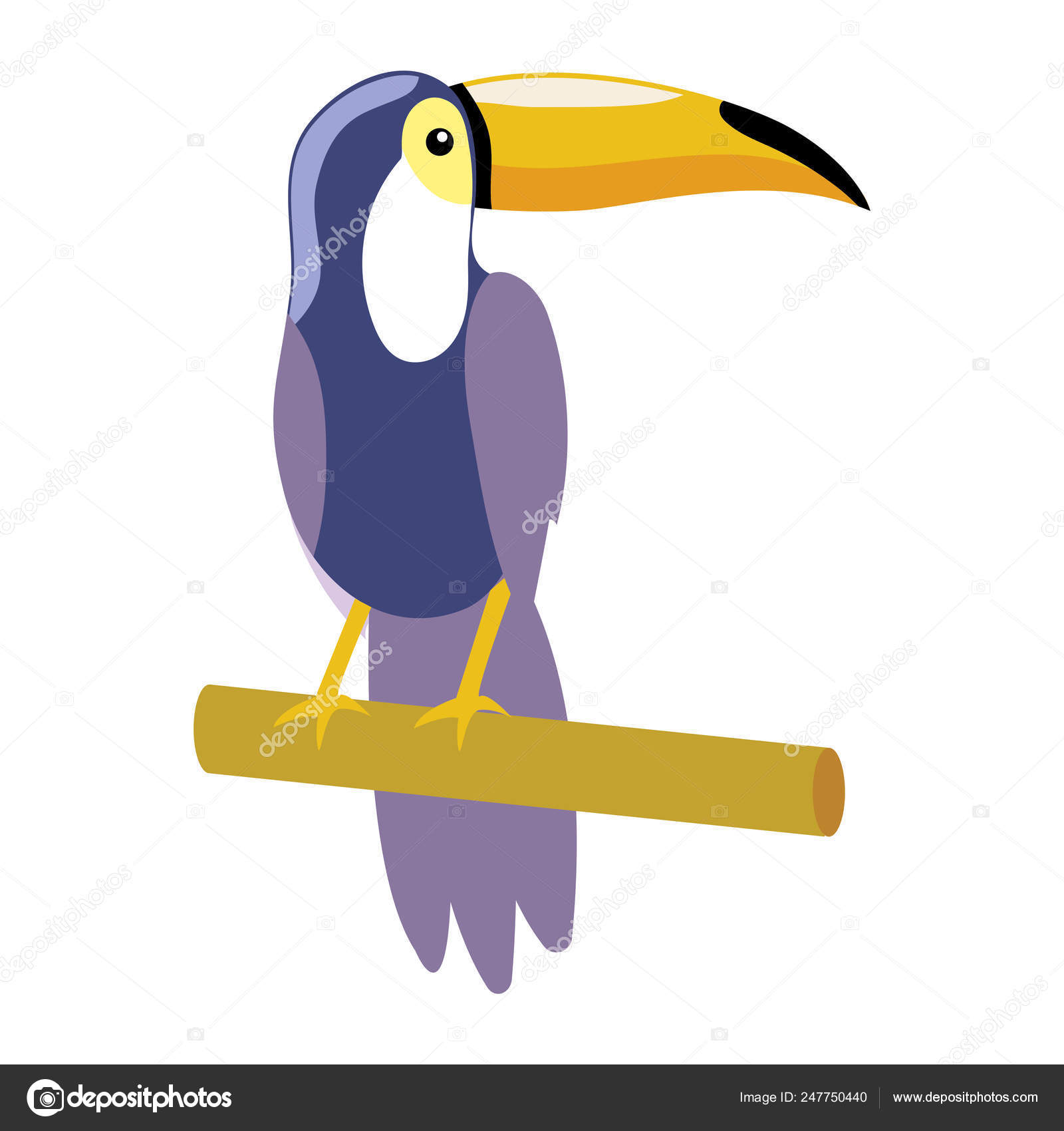 Cute tucano cartoon Stock Vector Image by ©stockgiu #247750440