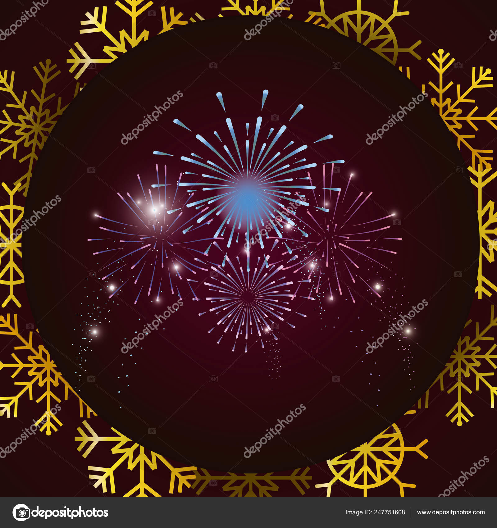 Bright fireworks cartoon Stock Vector Image by ©stockgiu #247751608
