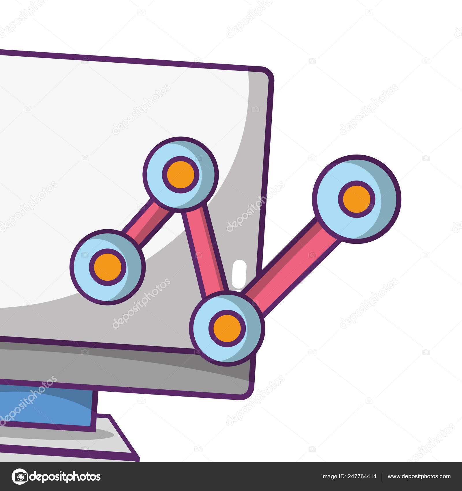 Technology computing cartoon Stock Vector by ©stockgiu 247764414