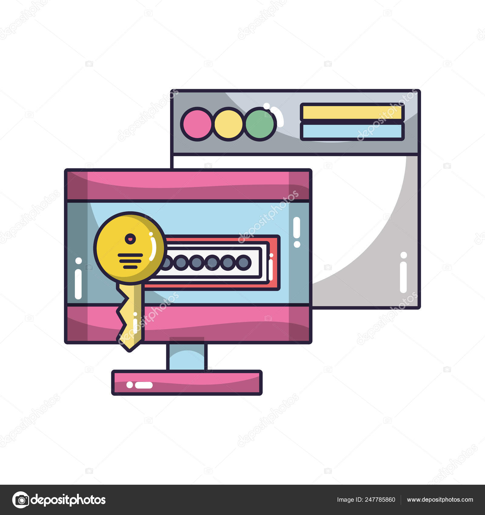 Tecnología informática dibujos animados Vector de stock por ©stockgiu ...