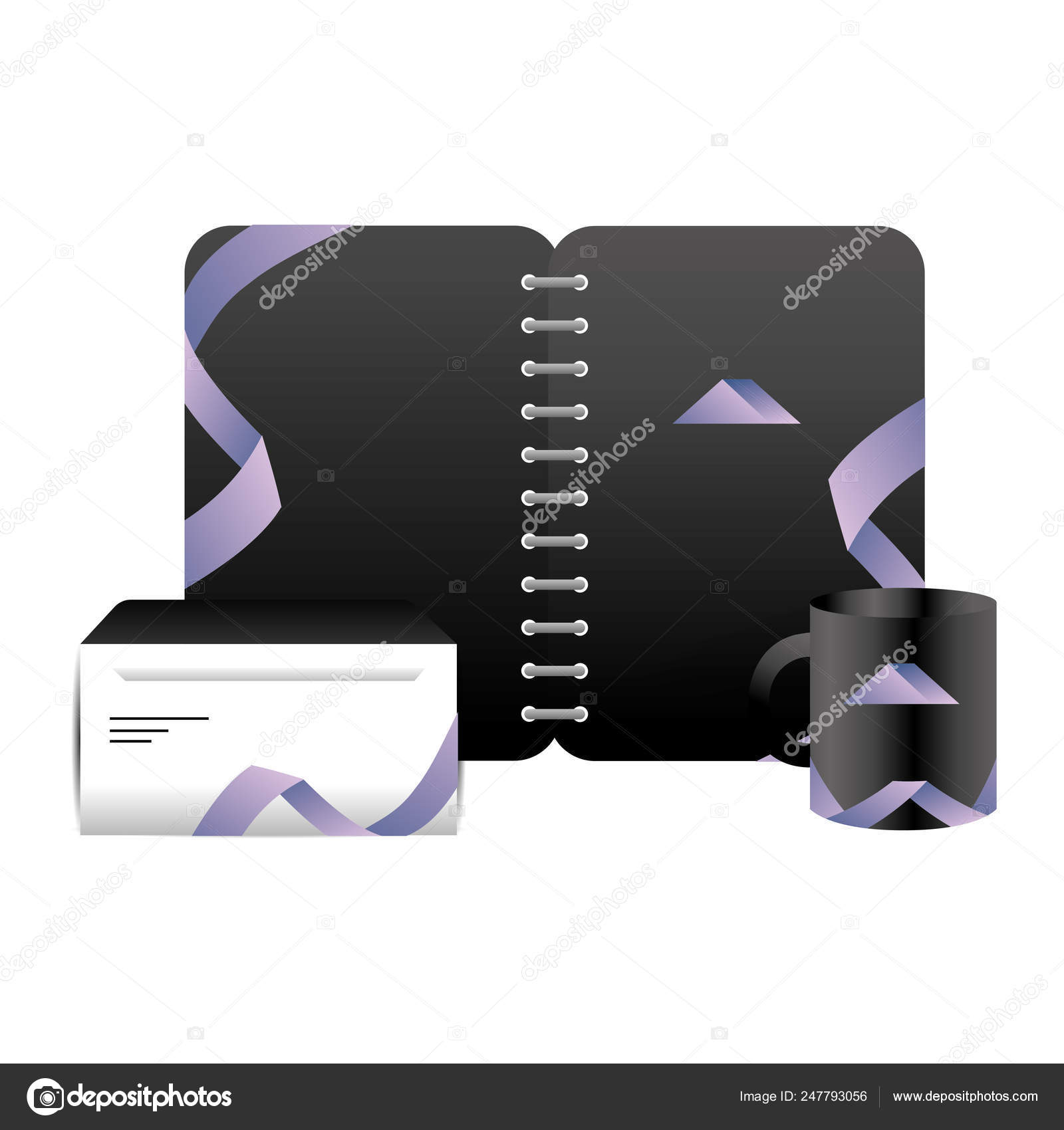 Corporate merchandise elements cartoon Stock Vector Image by ©stockgiu ...