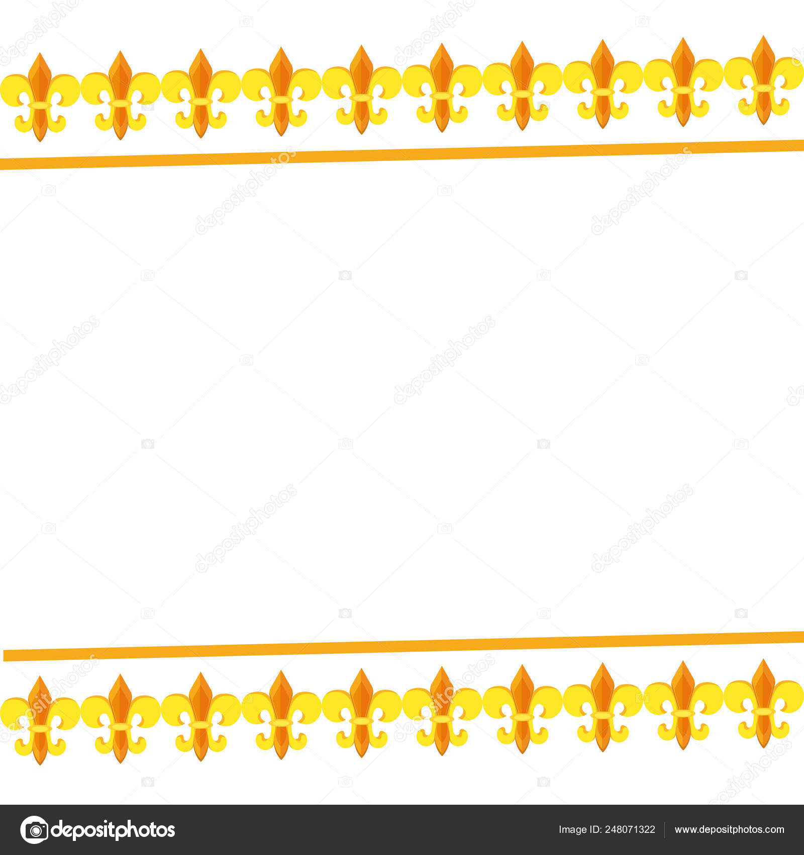 Fleur De Lis Frame Clip Art