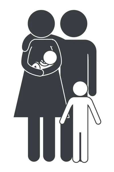 Family pictogram cartoon Stock Vector by ©stockgiu 248303938