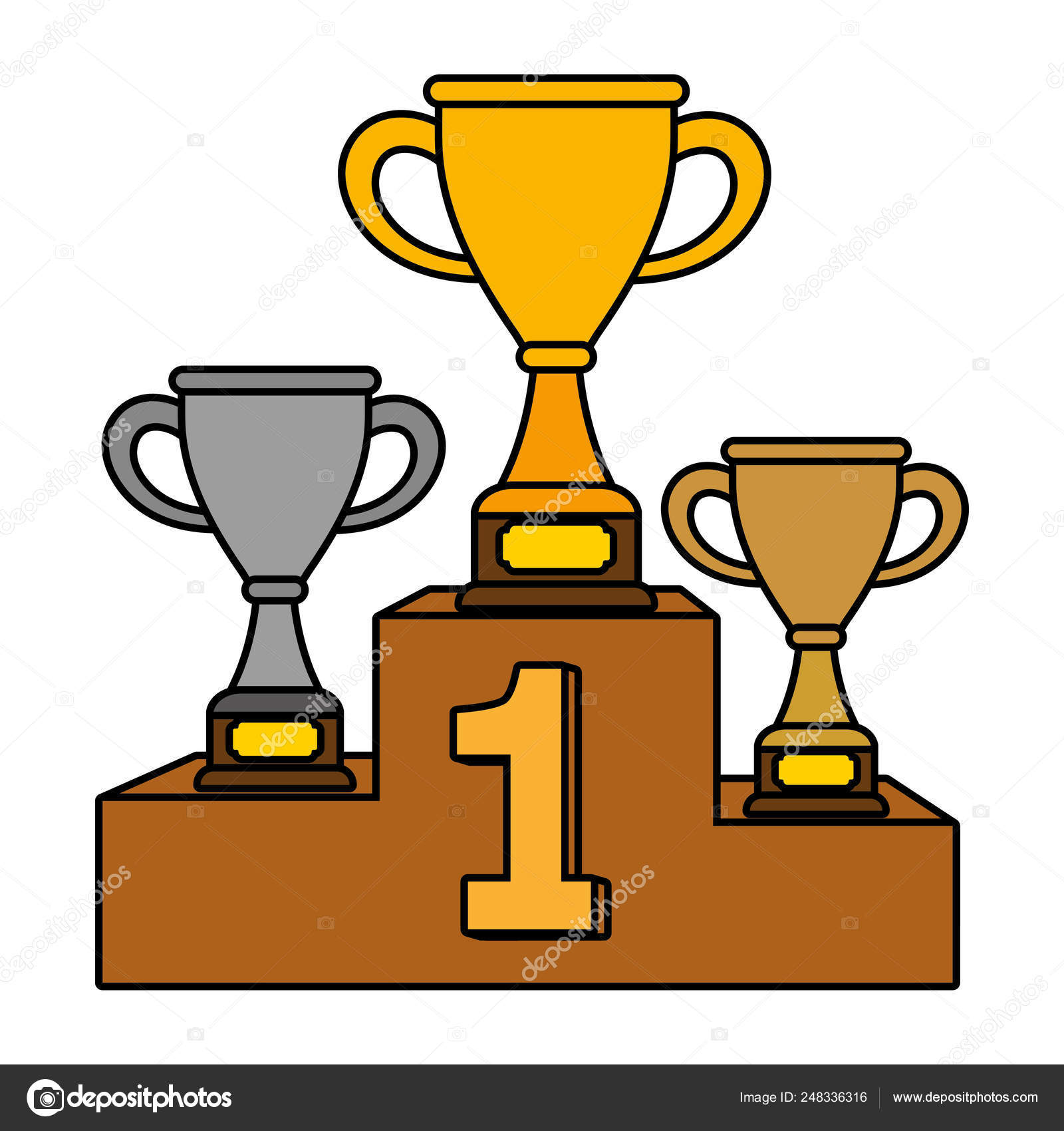 First Place Trophy Clipart