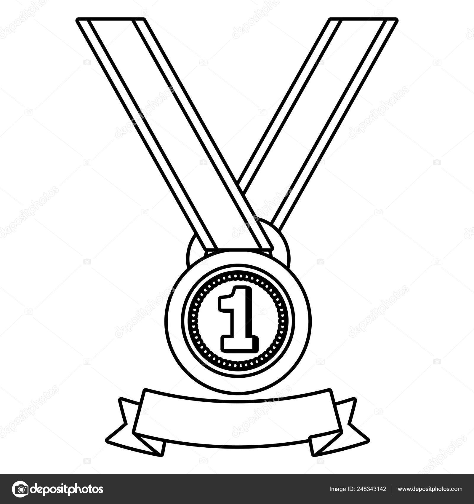 First place award symbol black and white Stock Vector by ©stockgiu ...