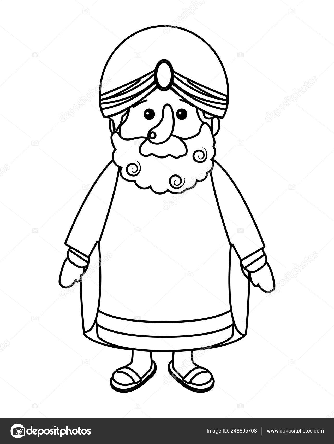 Belén hombre sabio de dibujos animados Vector de stock por ©stockgiu ...
