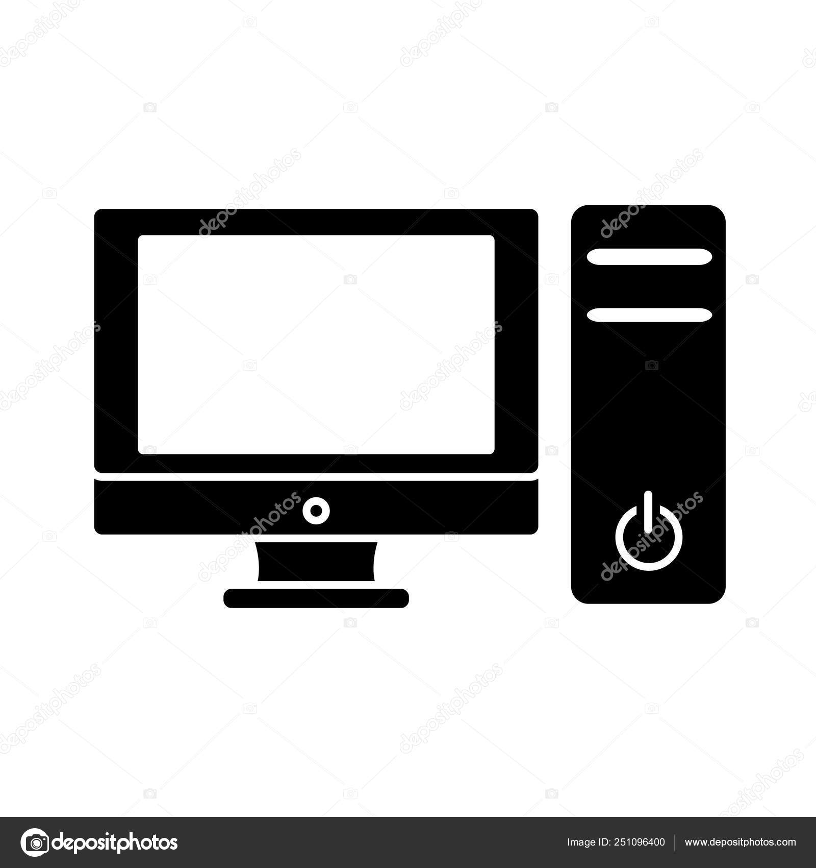 Computer Screen Silhouette