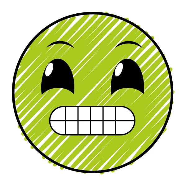 Silhouette ups face gesture emoji expression — Stock Vector © stockgiu ...