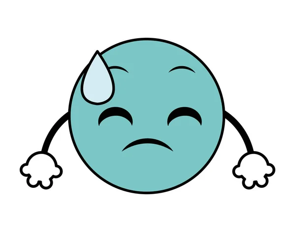 Sweating emoji Vector Art Stock Images | Depositphotos