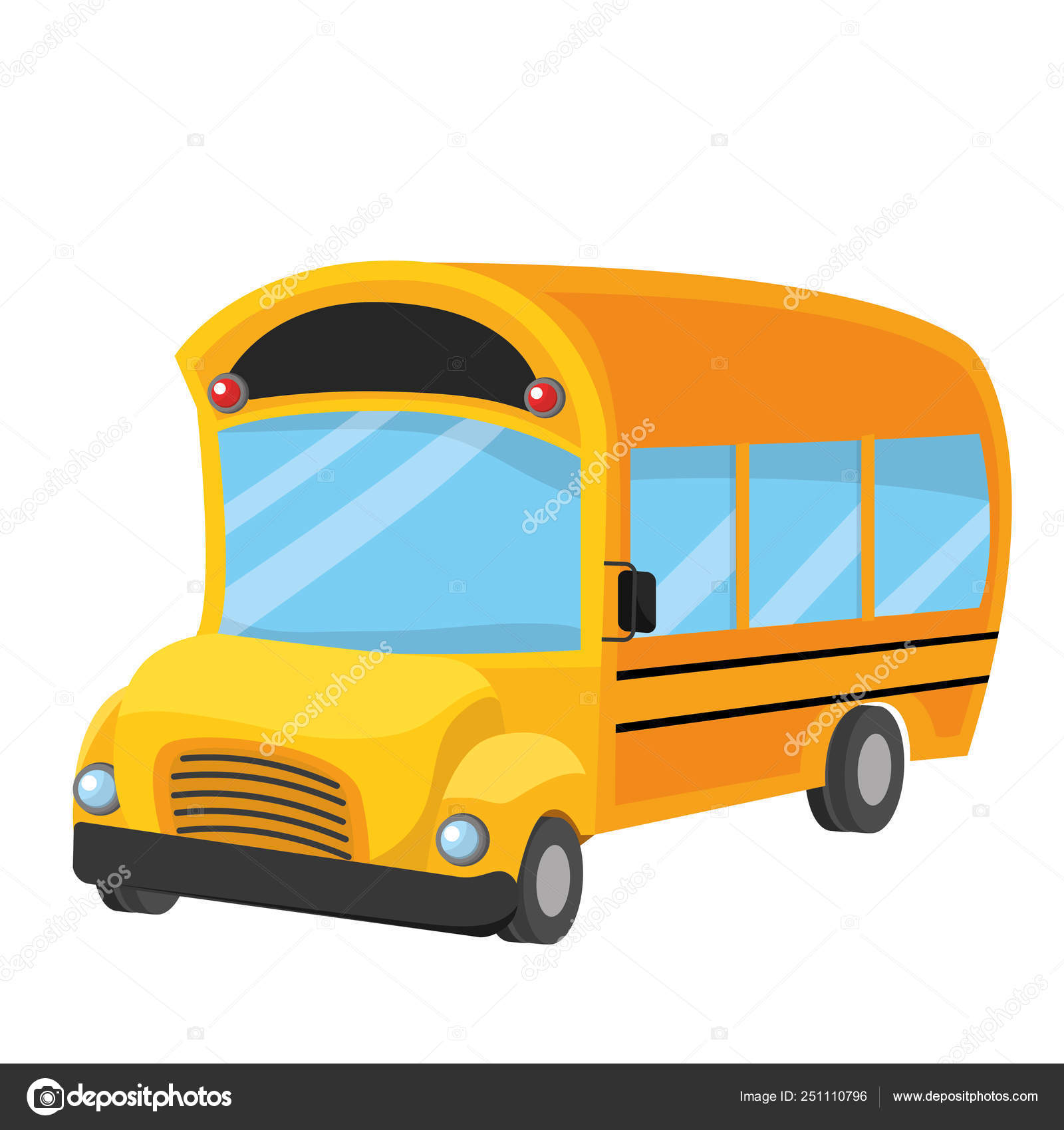 School bus design Stock Vector Image by ©stockgiu #251110796