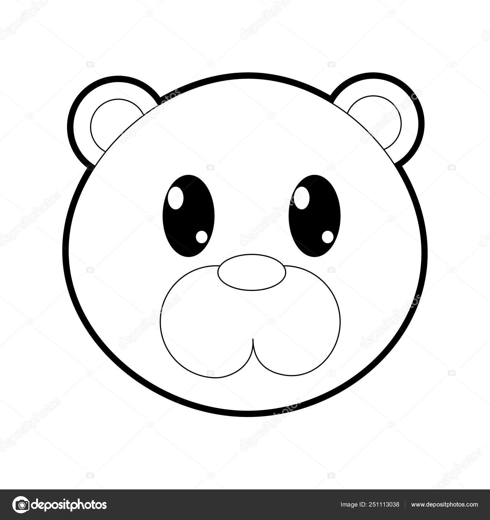 Chipmunk Face Outline