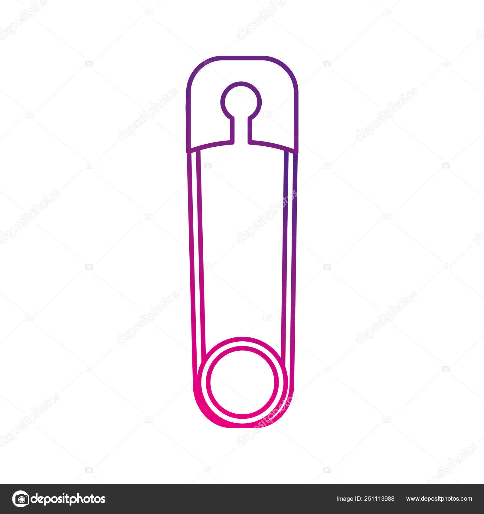 Diseño de pin de bebé Vector de stock #251113988 de ©stockgiu