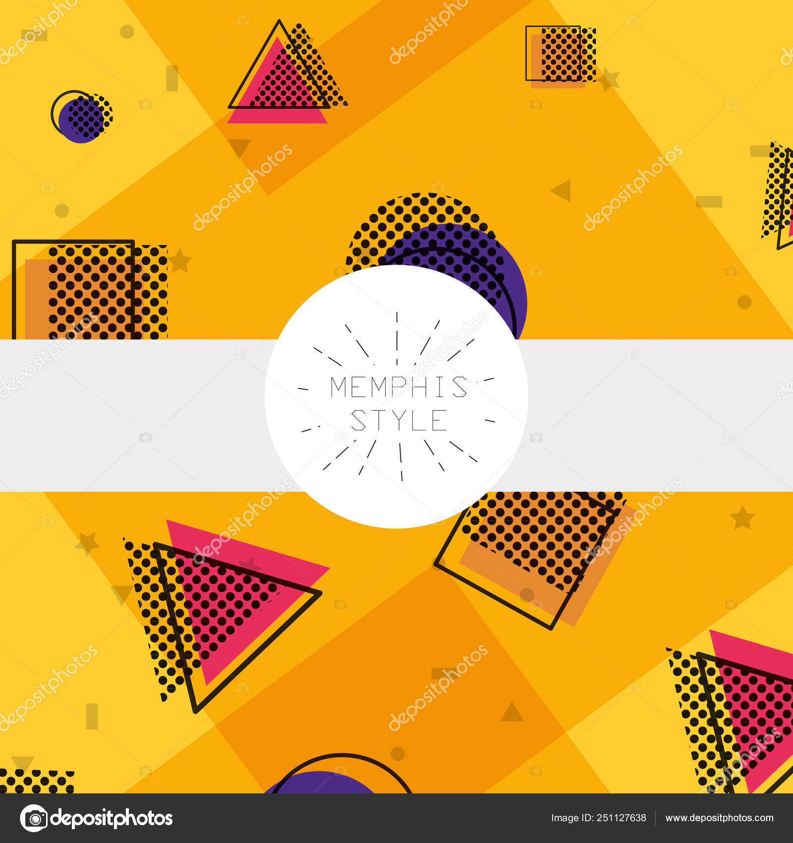 Memphis style design Stock Vector by ©stockgiu 251127638